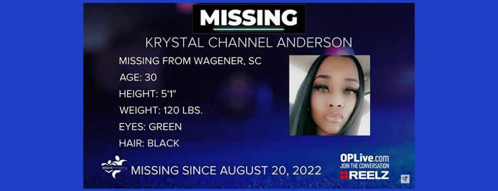 On Patrol:Live - Krystal Anderson is missing from Wagener, South ...